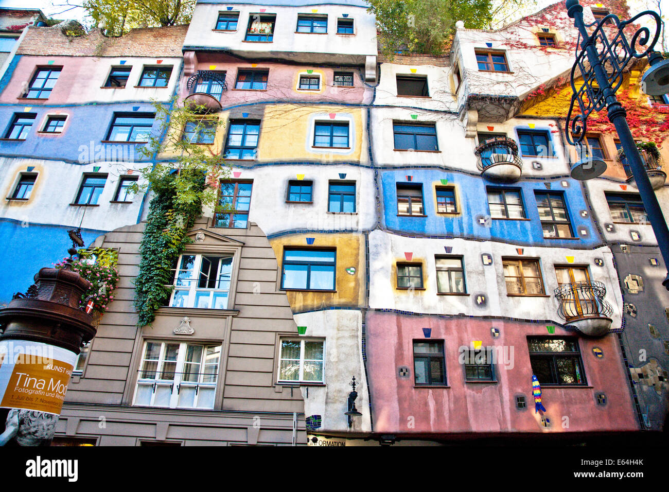 Hundertwasserhaus (1985) is an apartment house built in the style ...