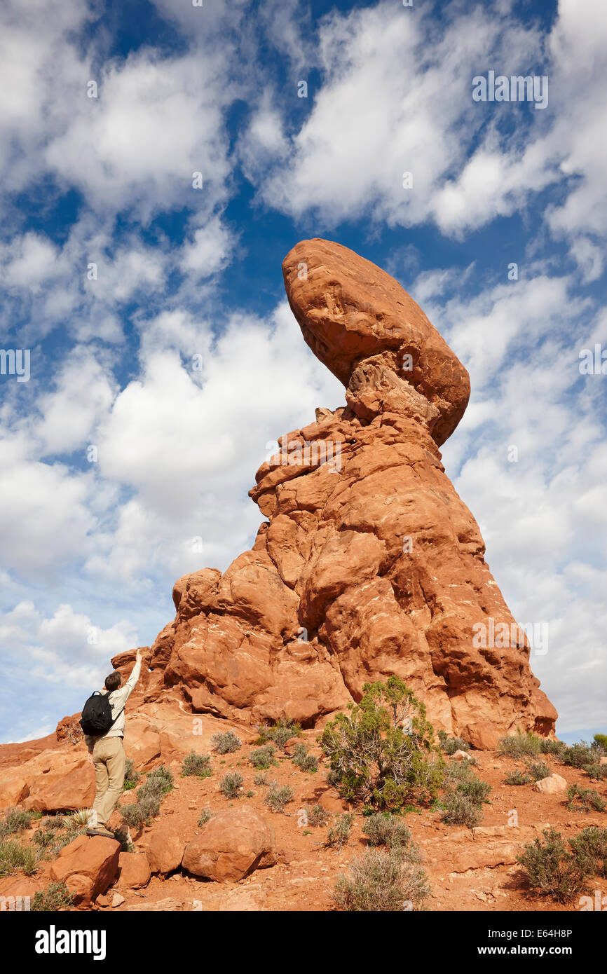 Balanced Rock. Arches National Park, Utah, USA Stock Photo - Alamy