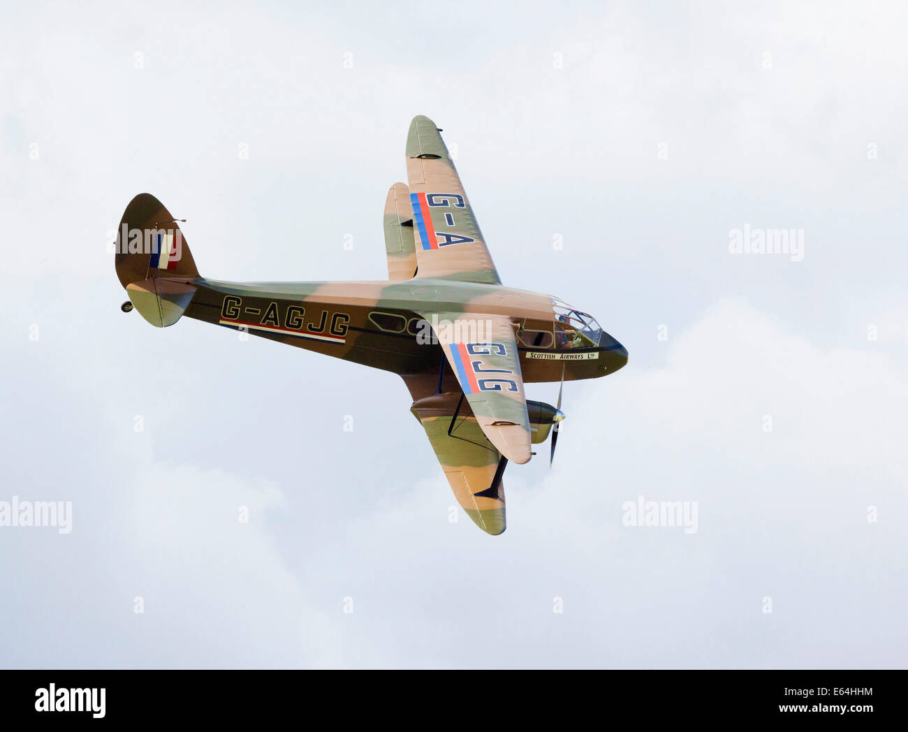 DE HAVILLAND DH 89A DRAGON RAPIDE aircraft at an airshow in UK Stock ...