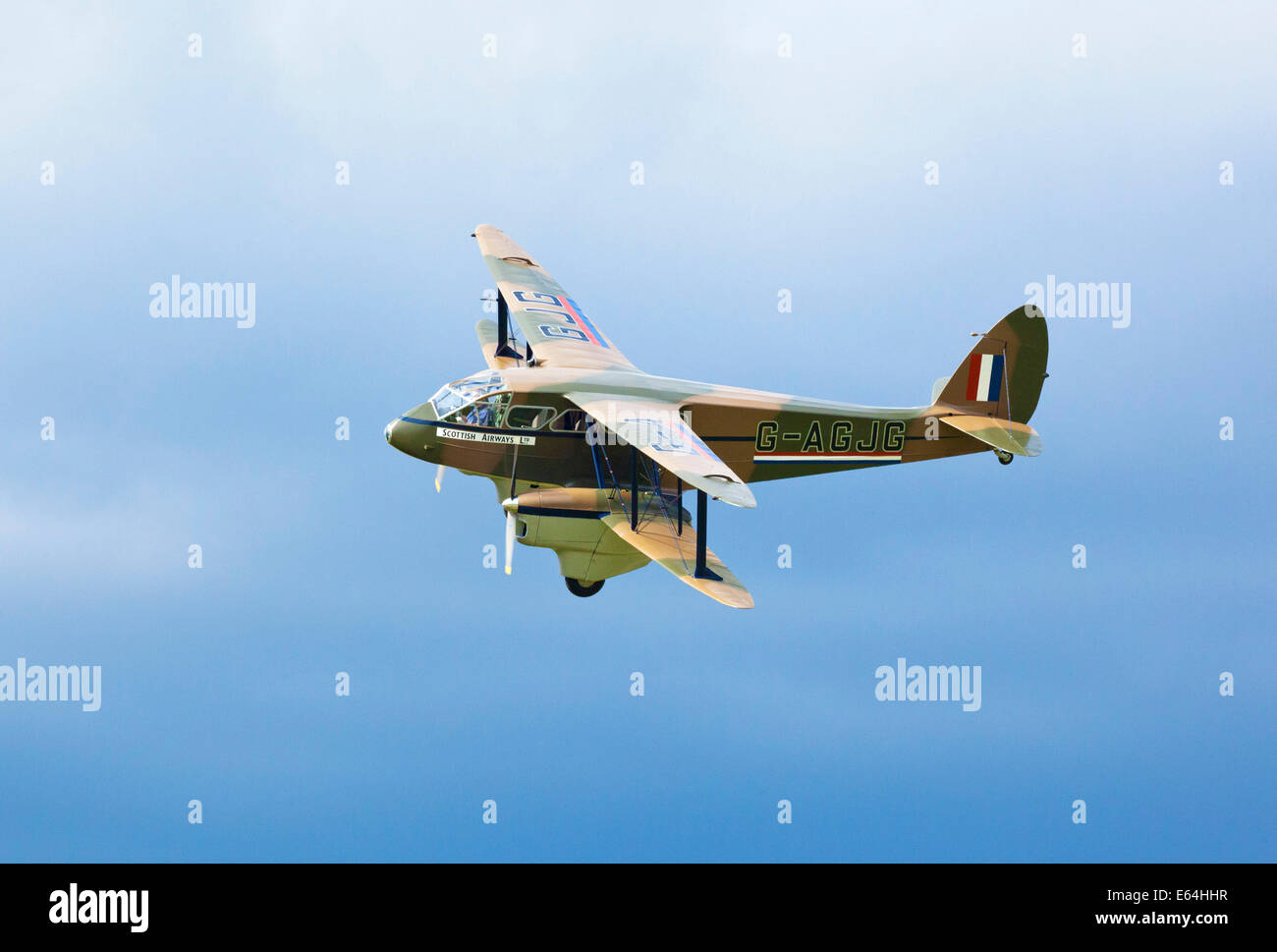 DE HAVILLAND DH 89A DRAGON RAPIDE aircraft at an airshow in UK Stock ...