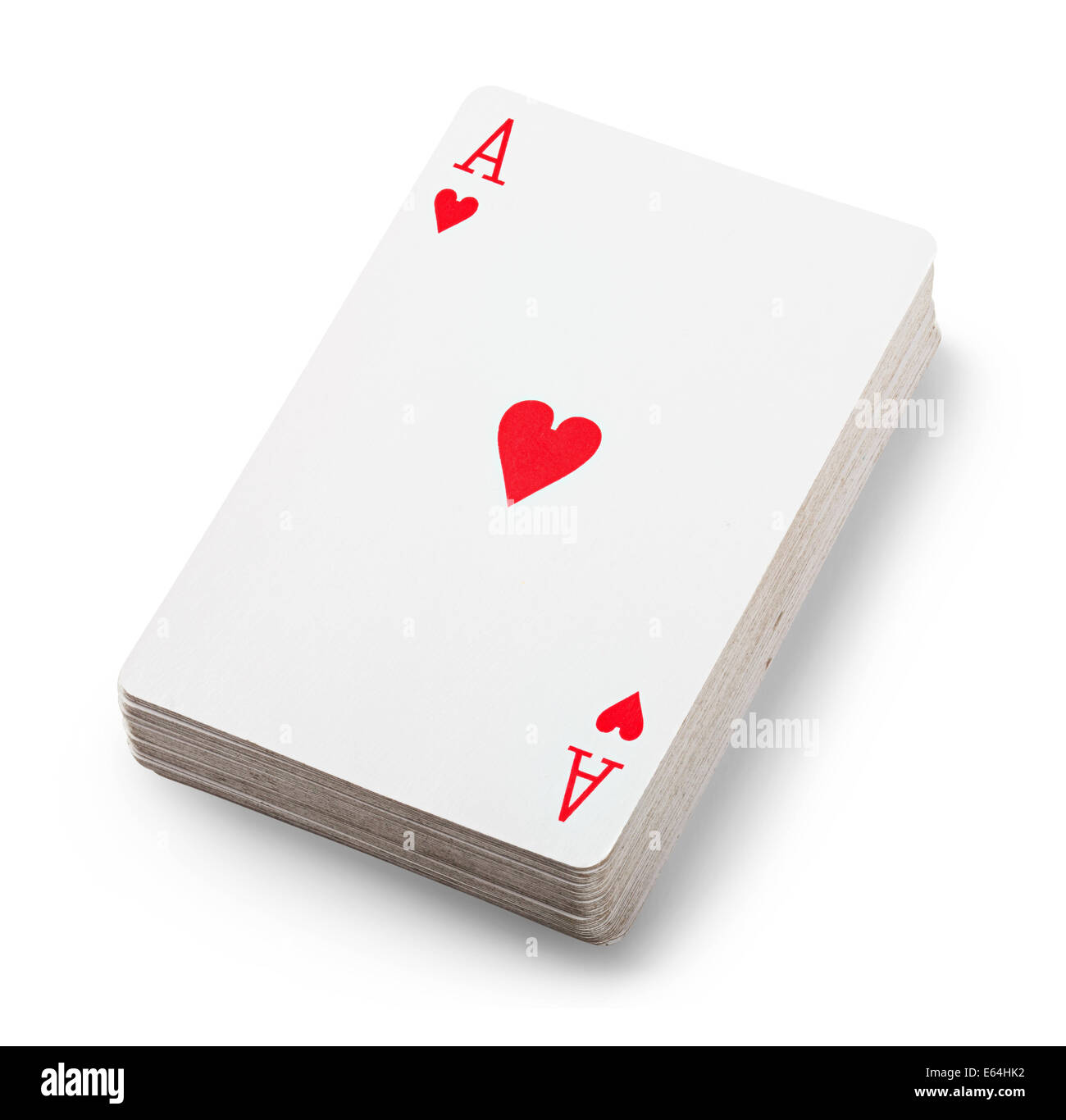 Playing cards isolated on white background. Clipping Path Stock Photo ...