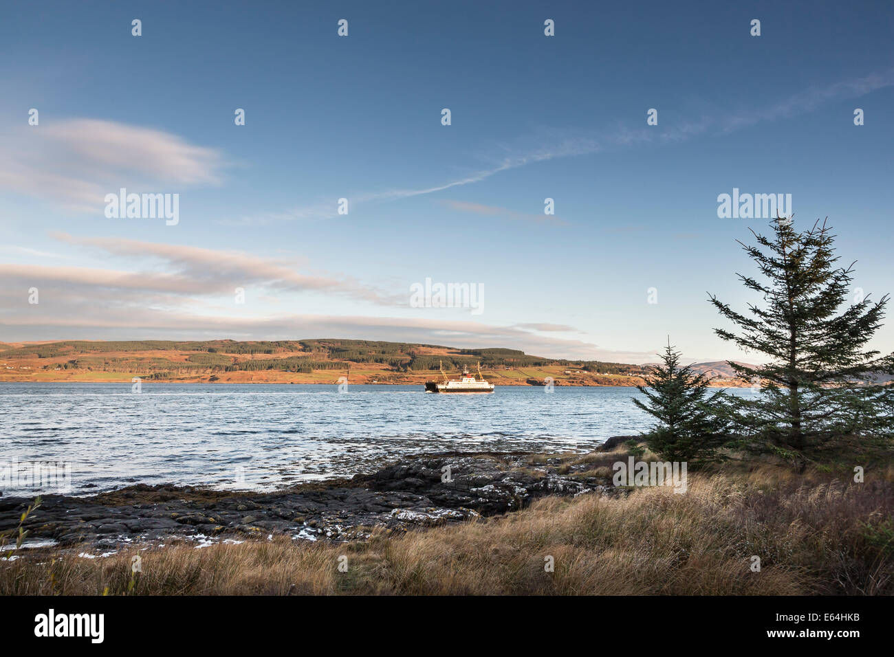 Ferry at Fishnish on the Isle of Mull in Scotland Stock Photo - Alamy