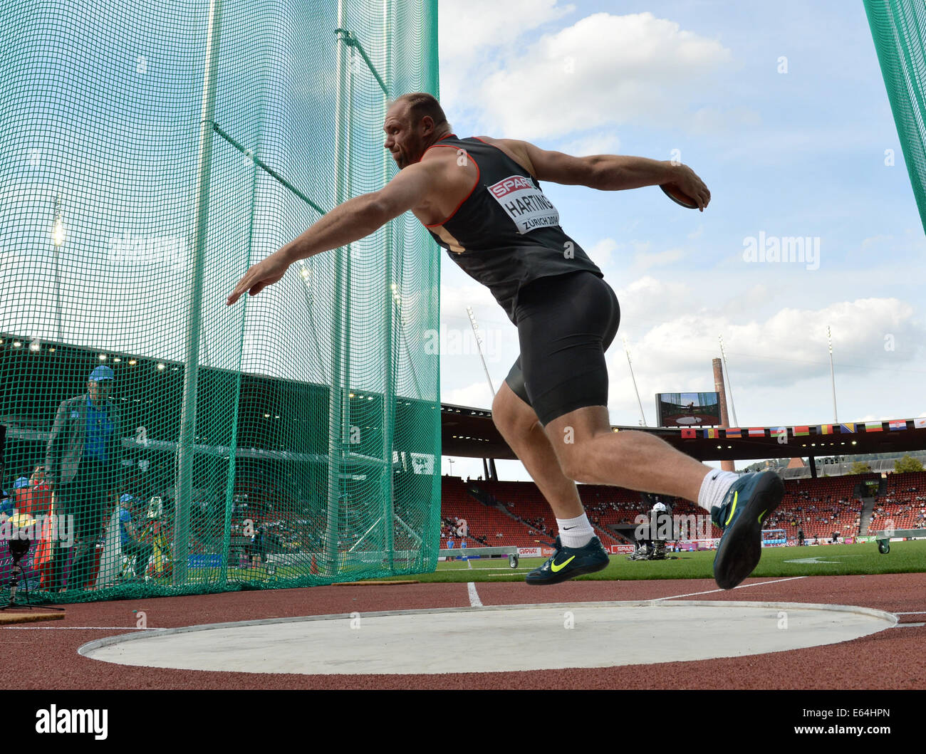 Zurich, Switzerland. 13th Aug, 2014. Robert Harting of Germany competes ...