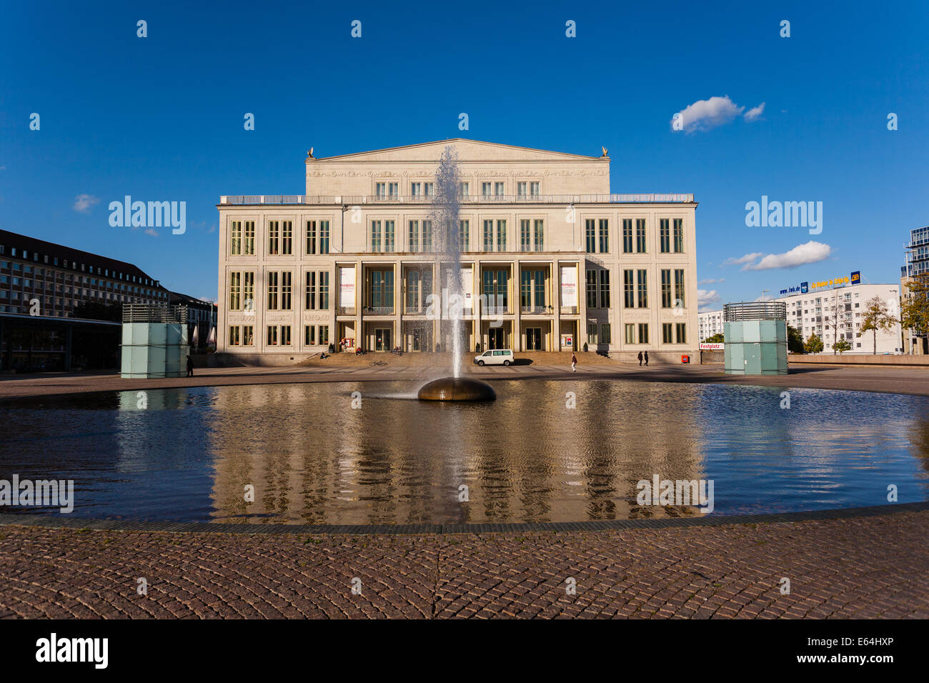 Augustusplatz with opera house in leipzig hi-res stock photography and ...
