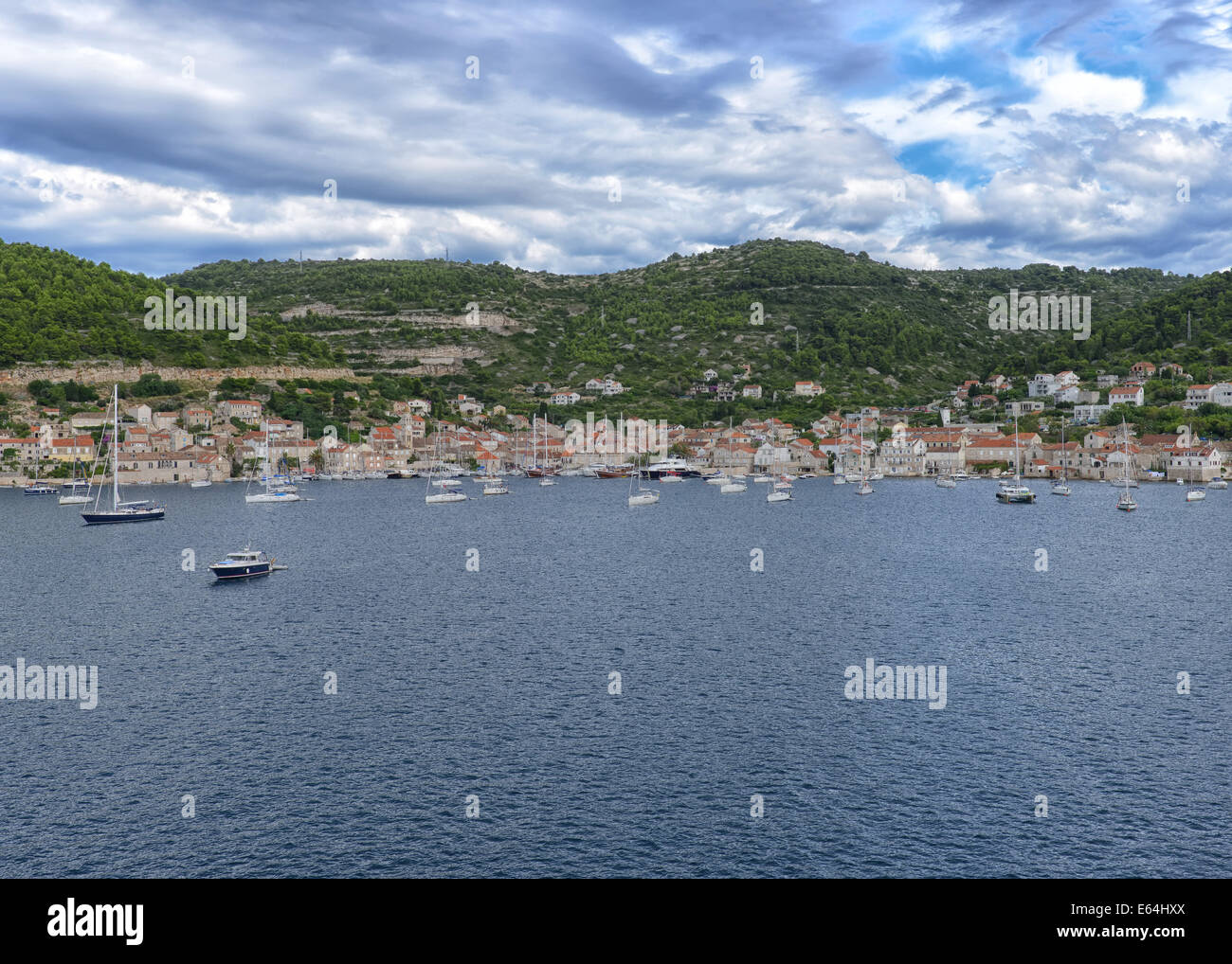 Vis Port (Vis Island), Croatia Stock Photo - Alamy