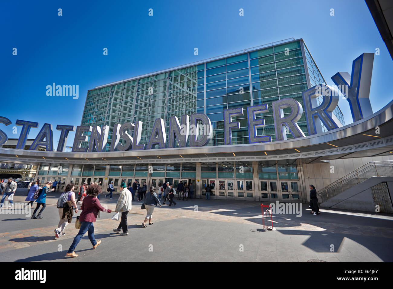 Staten island ferry terminal hi-res stock photography and images - Alamy