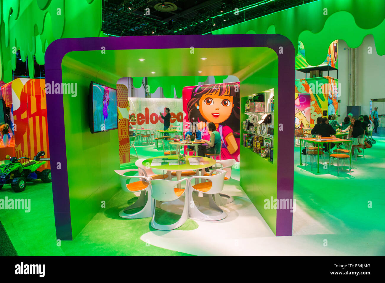 LAS VEGAS - JUNE 17 : The Nickelodeon booth at the Licensing Expo in ...