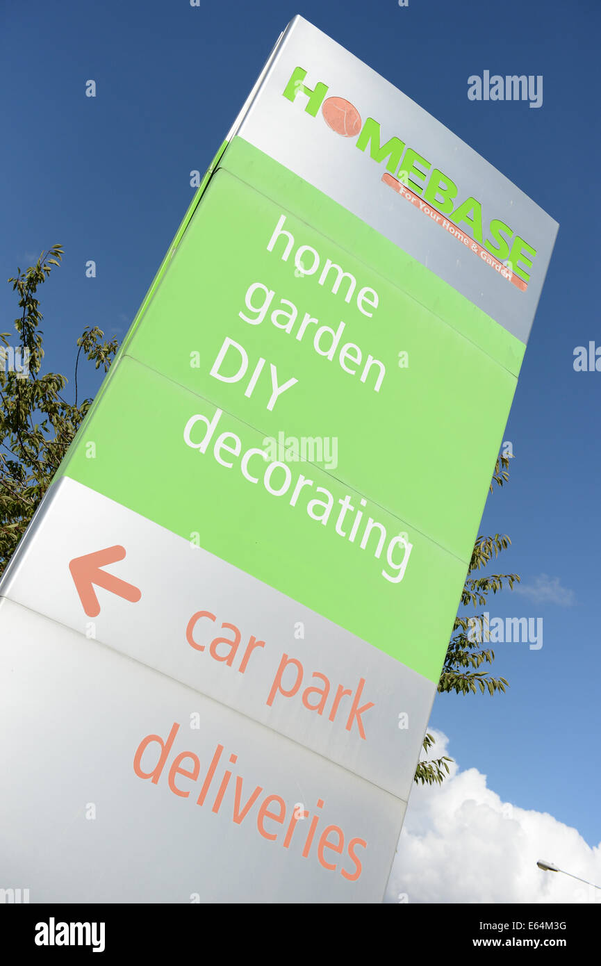 Homebase store sign Stock Photo - Alamy
