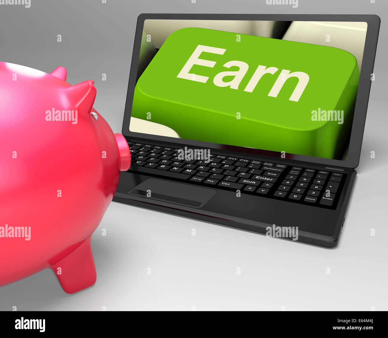 Earn Key Showing Web Income Profit And Revenue Stock Photo - Alamy