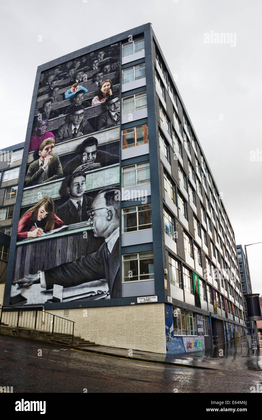 Educational Mural on side of the Graham Hills building, University of ...
