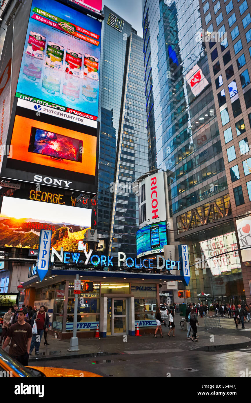NYPD Times Square Precinct. New York, USA Stock Photo - Alamy