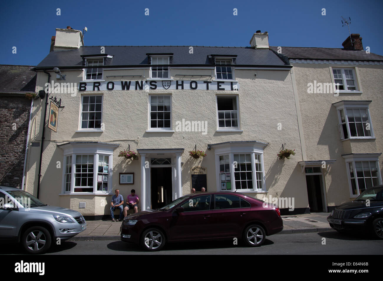 Brown's Hotel, at Laugharne, west Wales. The inn was a favourite haunt ...