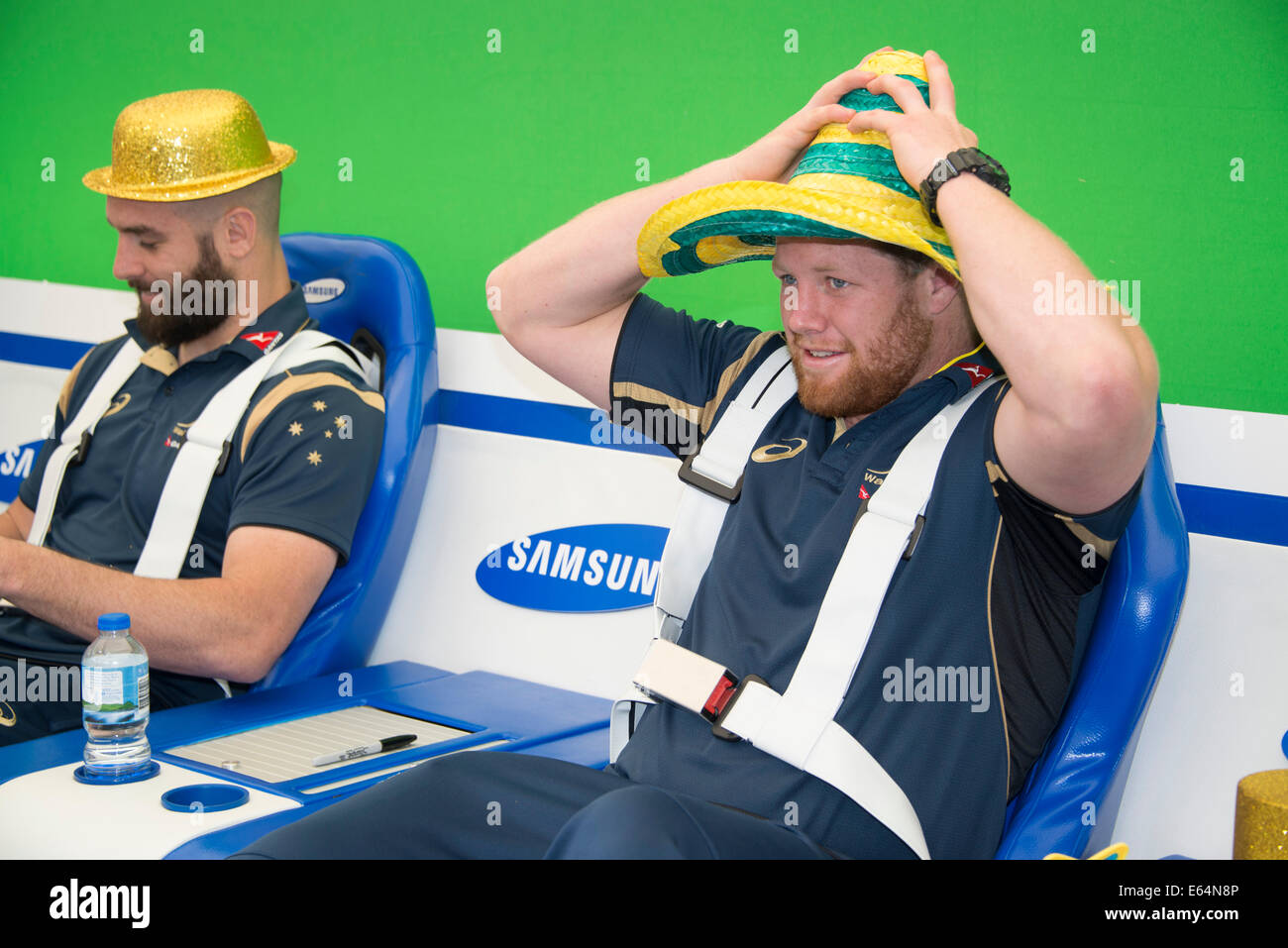 SYDNEY, AUSTRALIA - August 14, 2014: Paddy Ryan rides the Samsung ...