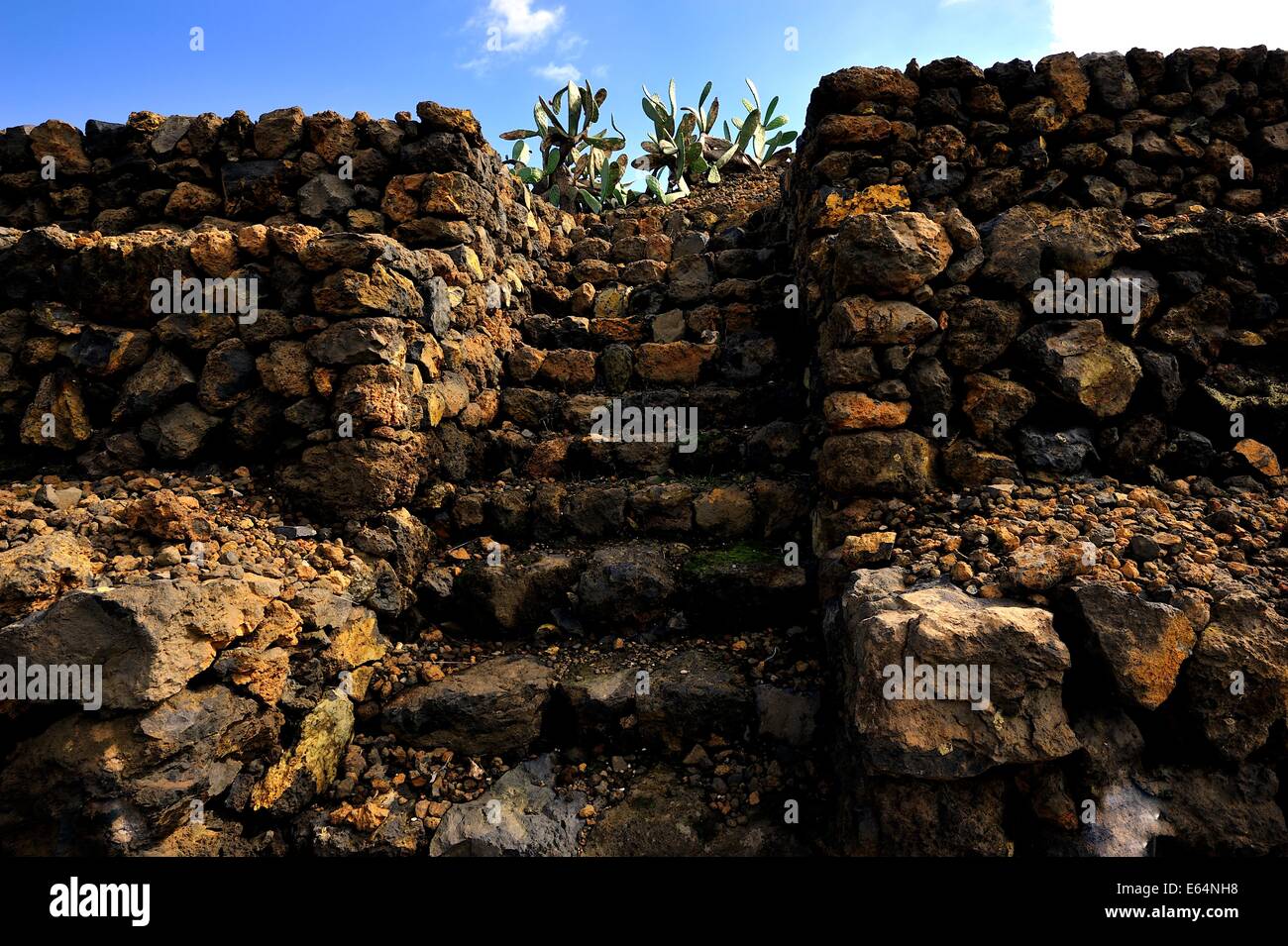 Stepped Pyramids of Guimar Stock Photo - Alamy