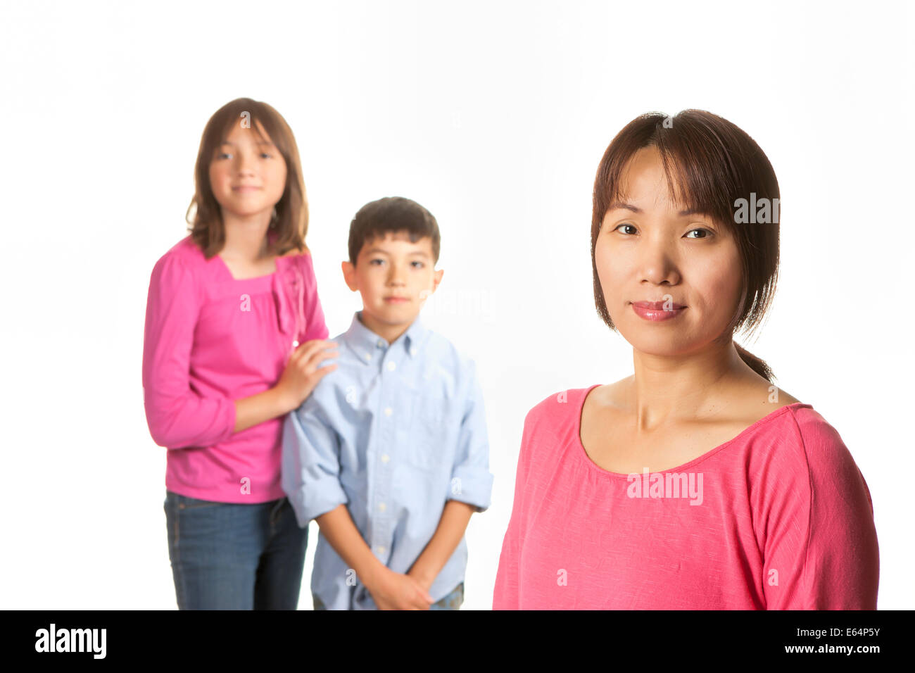 Mother and children Stock Photo - Alamy