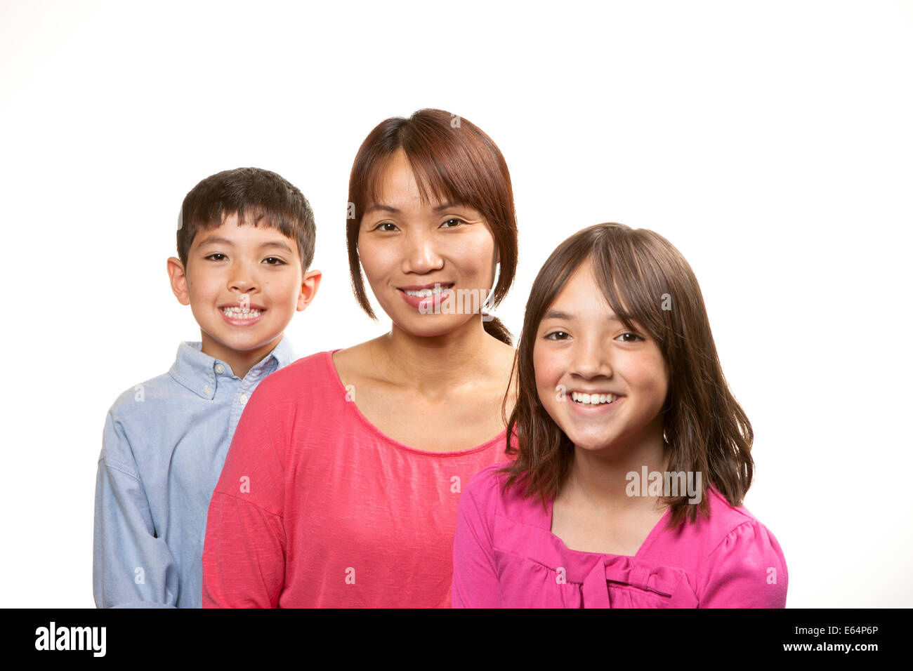 Happy mom, happy kids Stock Photo - Alamy