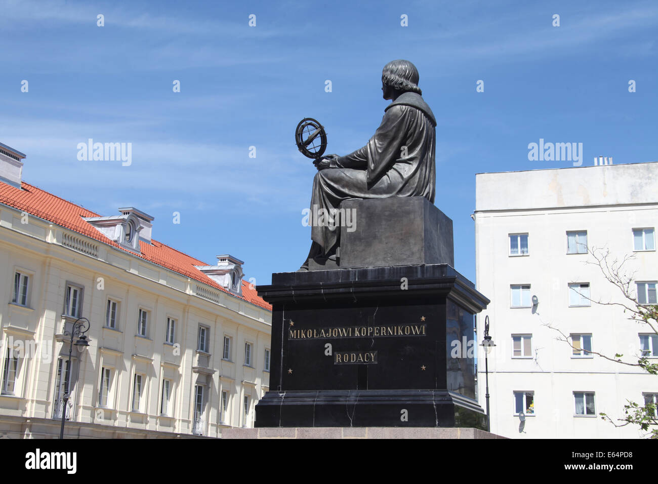 Nicolaus Copernicus Monument in Warsaw Stock Photo - Alamy