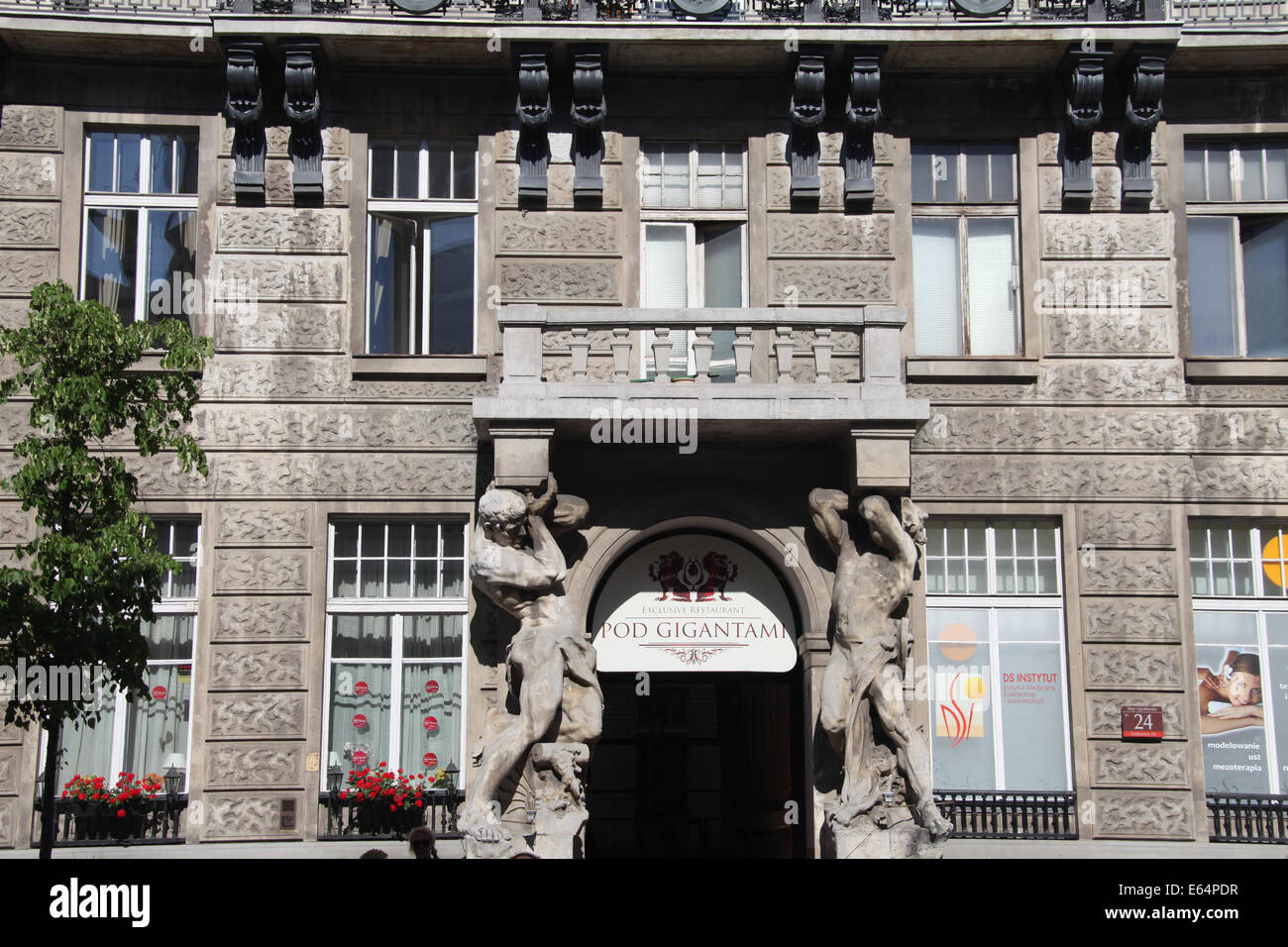 Pod Gigantami Restaurant in Warsaw Stock Photo - Alamy