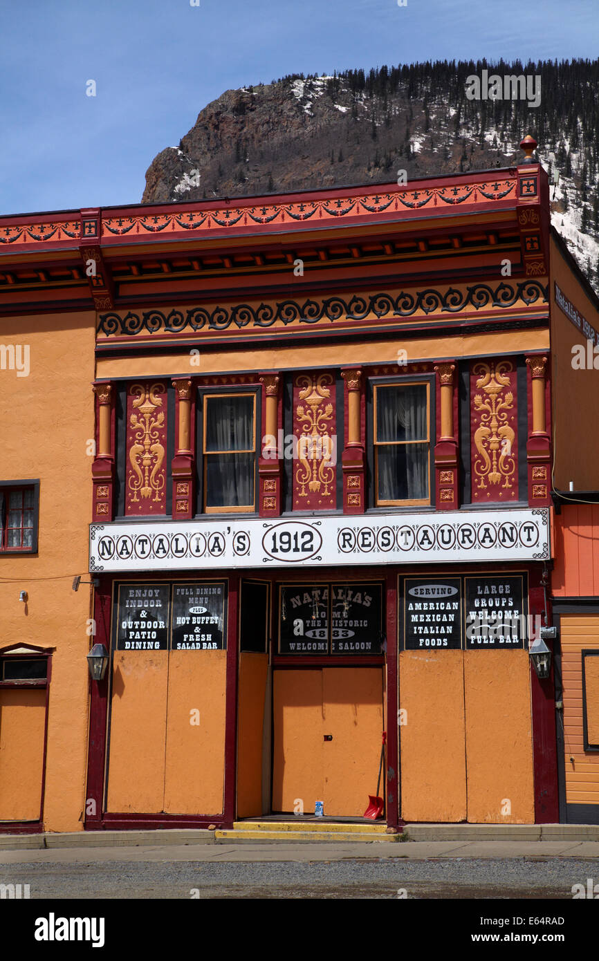 Natalias 1912 restaurant silverton historic mining town altitude 9 hi ...