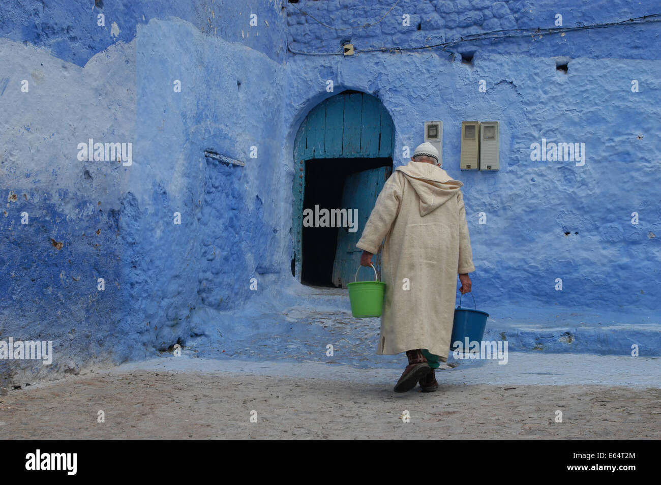Chefchaouen, Chaouen, شفشاون/الشا, in northwest Morocco, Rif Mountains ...