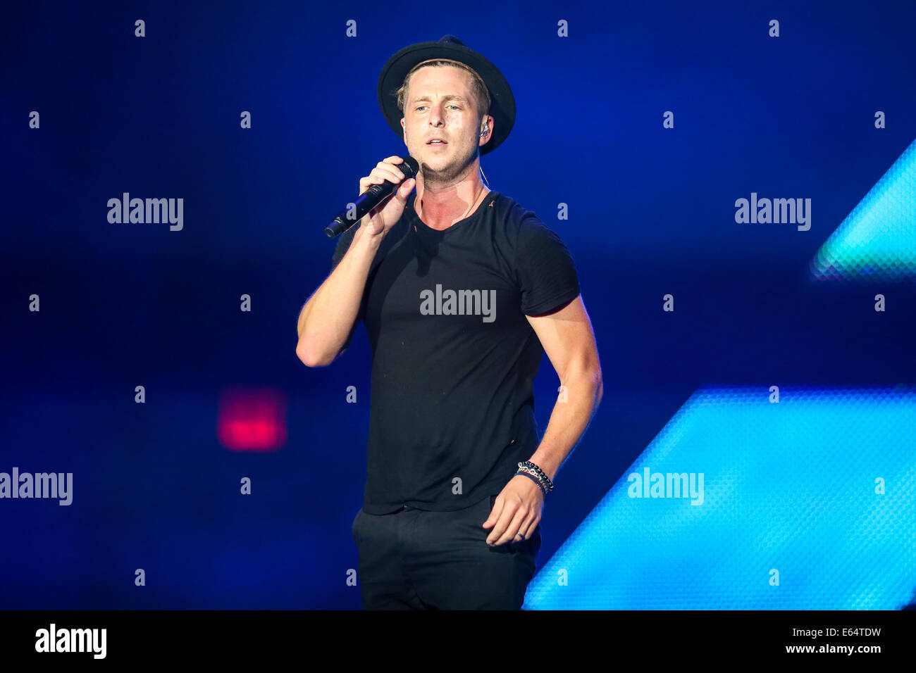 Raleigh, North Carolina, USA. 13th Aug, 2014. Music artist ONEREPUBLIC ...
