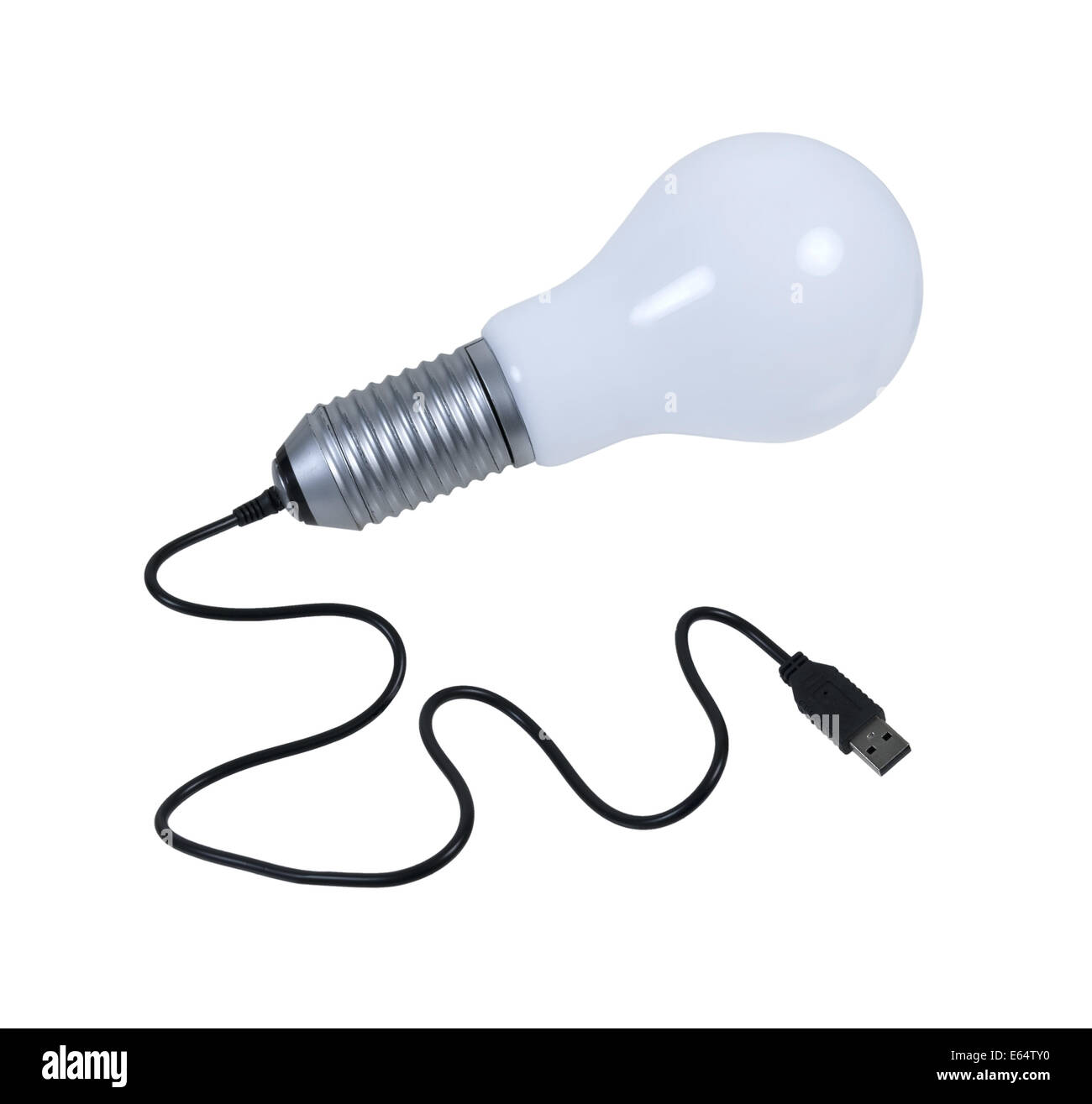 USB powered light bulb for computer lighting - path included Stock ...