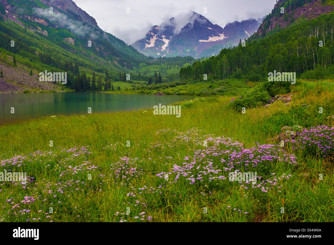 maroon bells of Colorado Stock Photo - Alamy