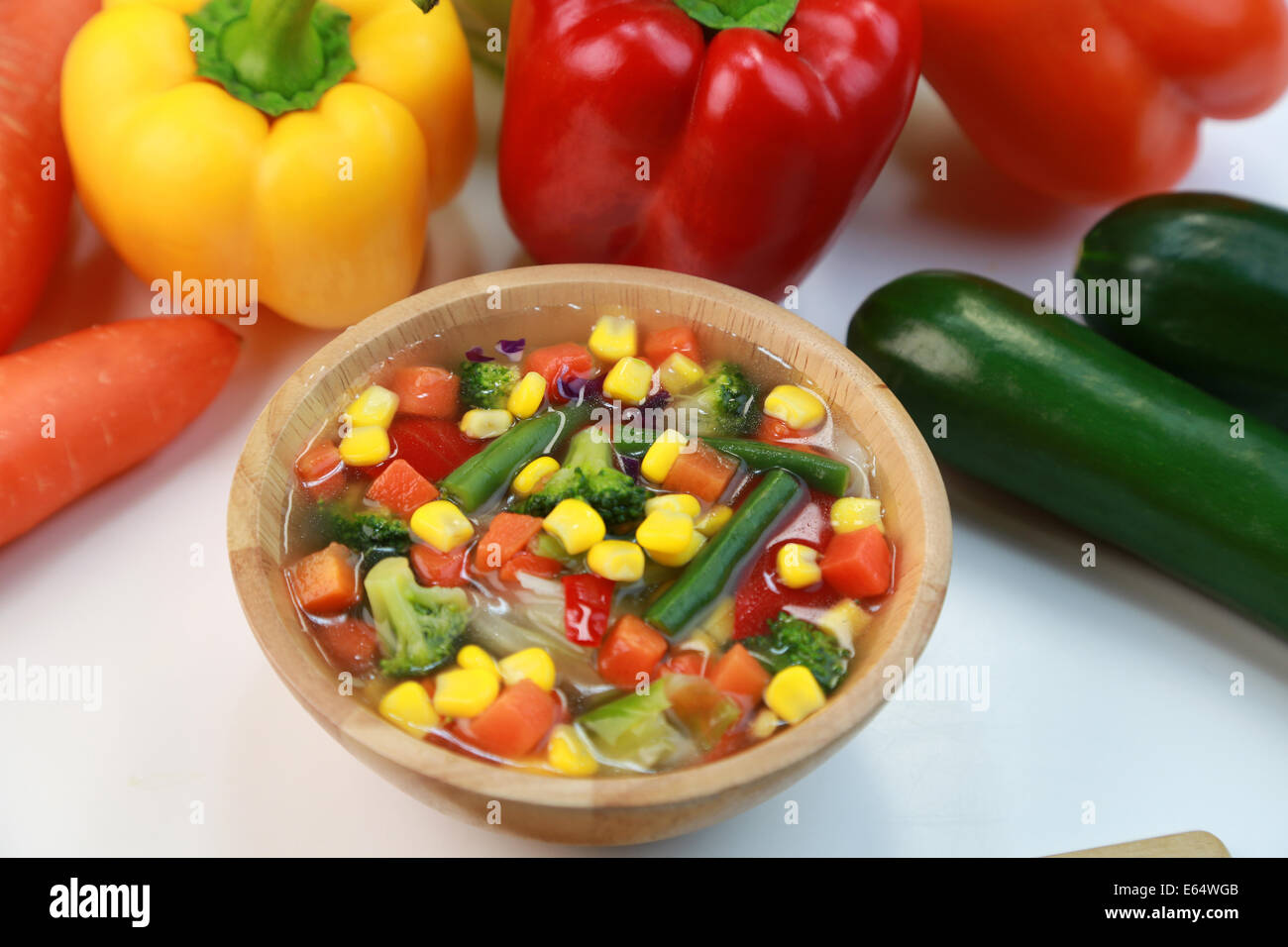 Vegetable soup horizontal hi-res stock photography and images - Alamy