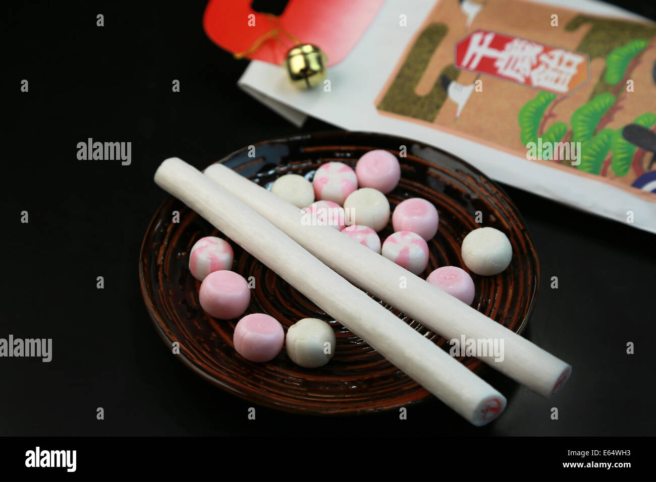 Chitose Ame (Japanese candy for children's festivals Stock Photo - Alamy