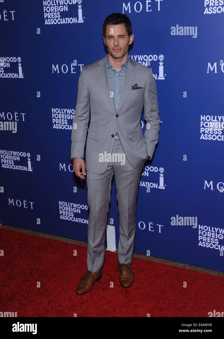 Beverly Hills, California, USA. 14th Aug, 2014. James Marsden arrives ...