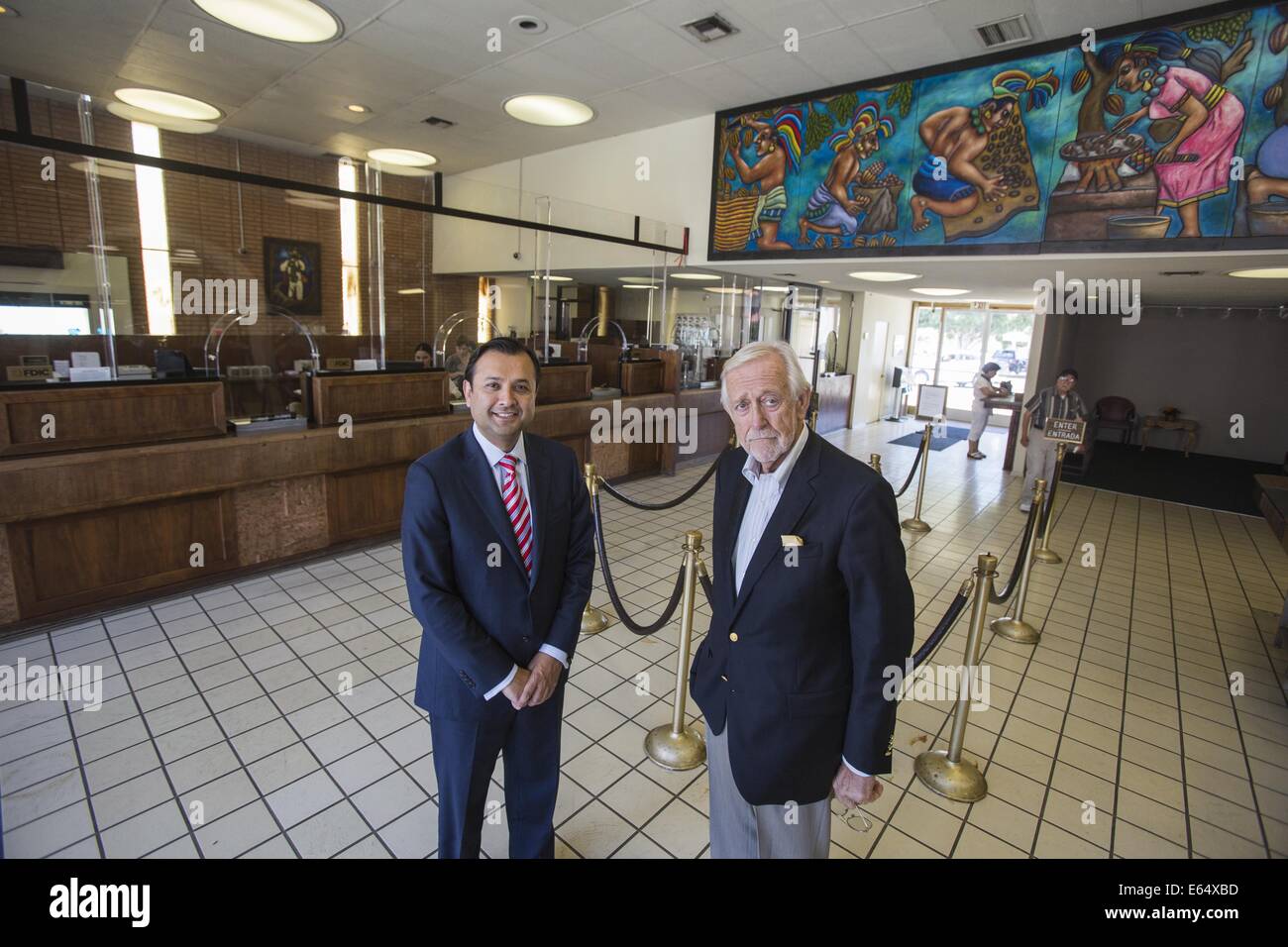 Los Angeles, California, USA. 23rd July, 2014. Robb Evans, right, and ...