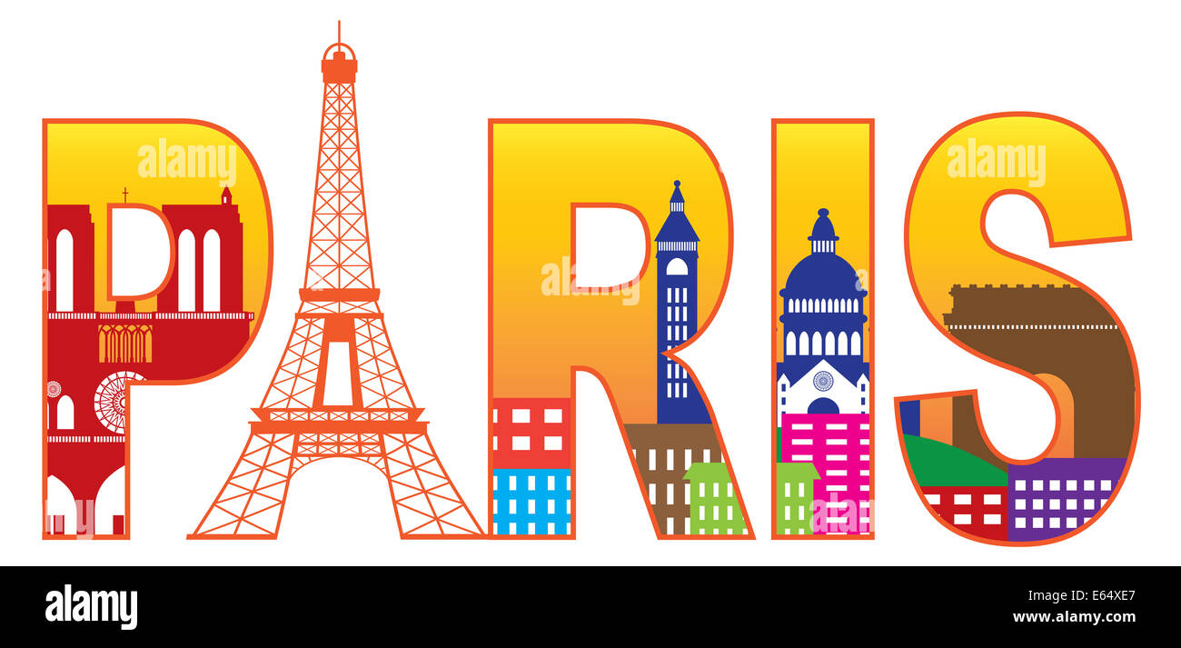 Arc de triomphe and the eiffel tower Cut Out Stock Images & Pictures ...