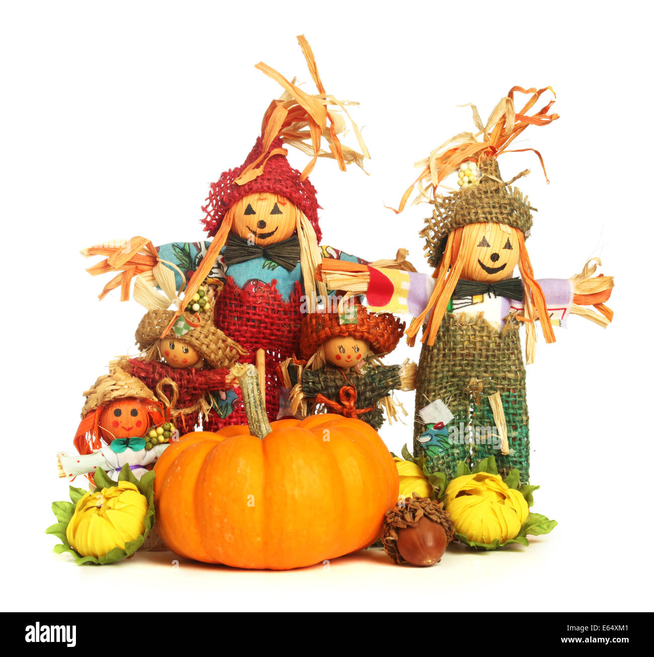 Autumn halloween pumpkin decorations Cut Out Stock Images & Pictures ...