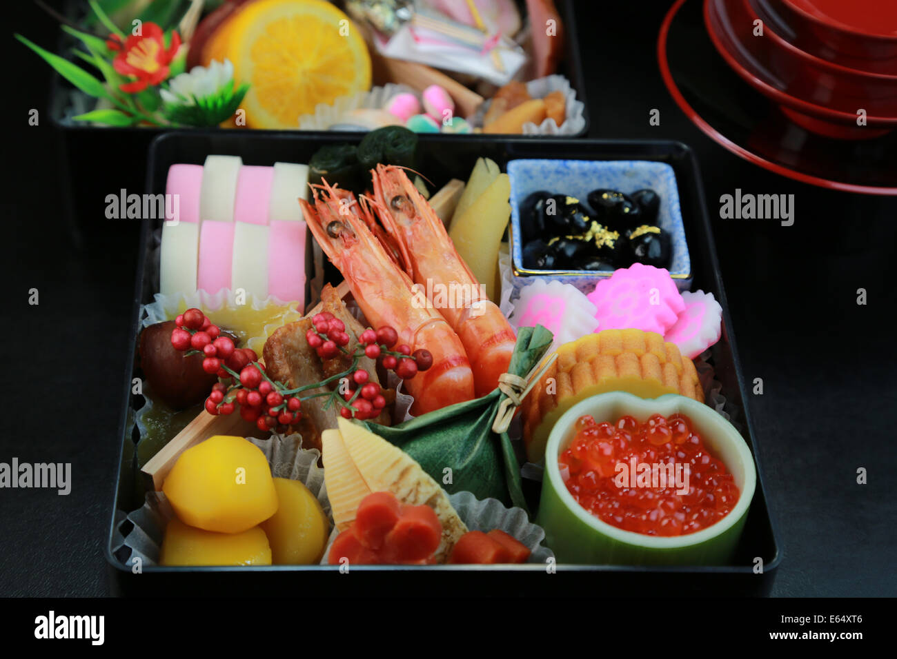 Osechi (Traditional Japanese New Year foods Stock Photo - Alamy