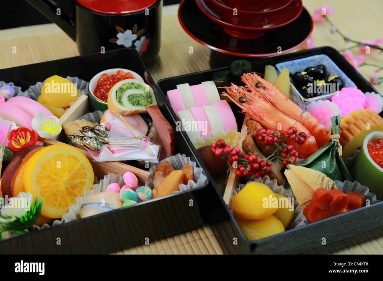 Osechi (Traditional Japanese New Year foods Stock Photo - Alamy