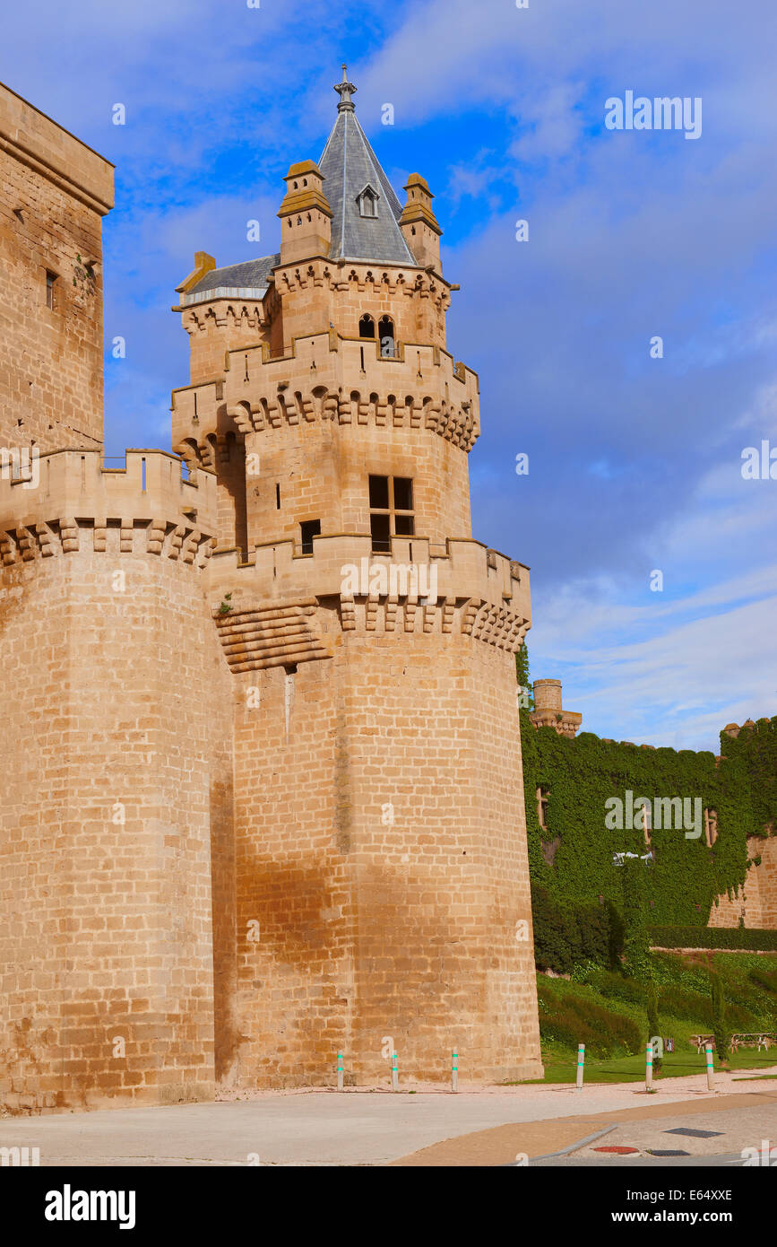 Olite, Palace of the Kings of Navarre, Castle, Navarre, Spain Stock ...