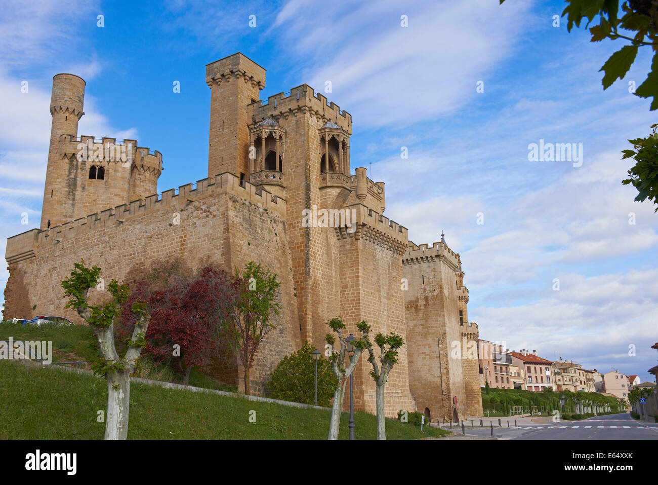 Olite, Palace of the Kings of Navarre, Castle, Navarre, Spain Stock ...