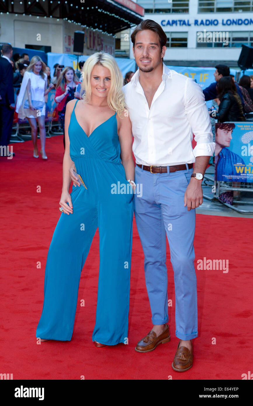 James Lock and Danielle Armstrong attends the UK Premiere of WHAT IF on ...