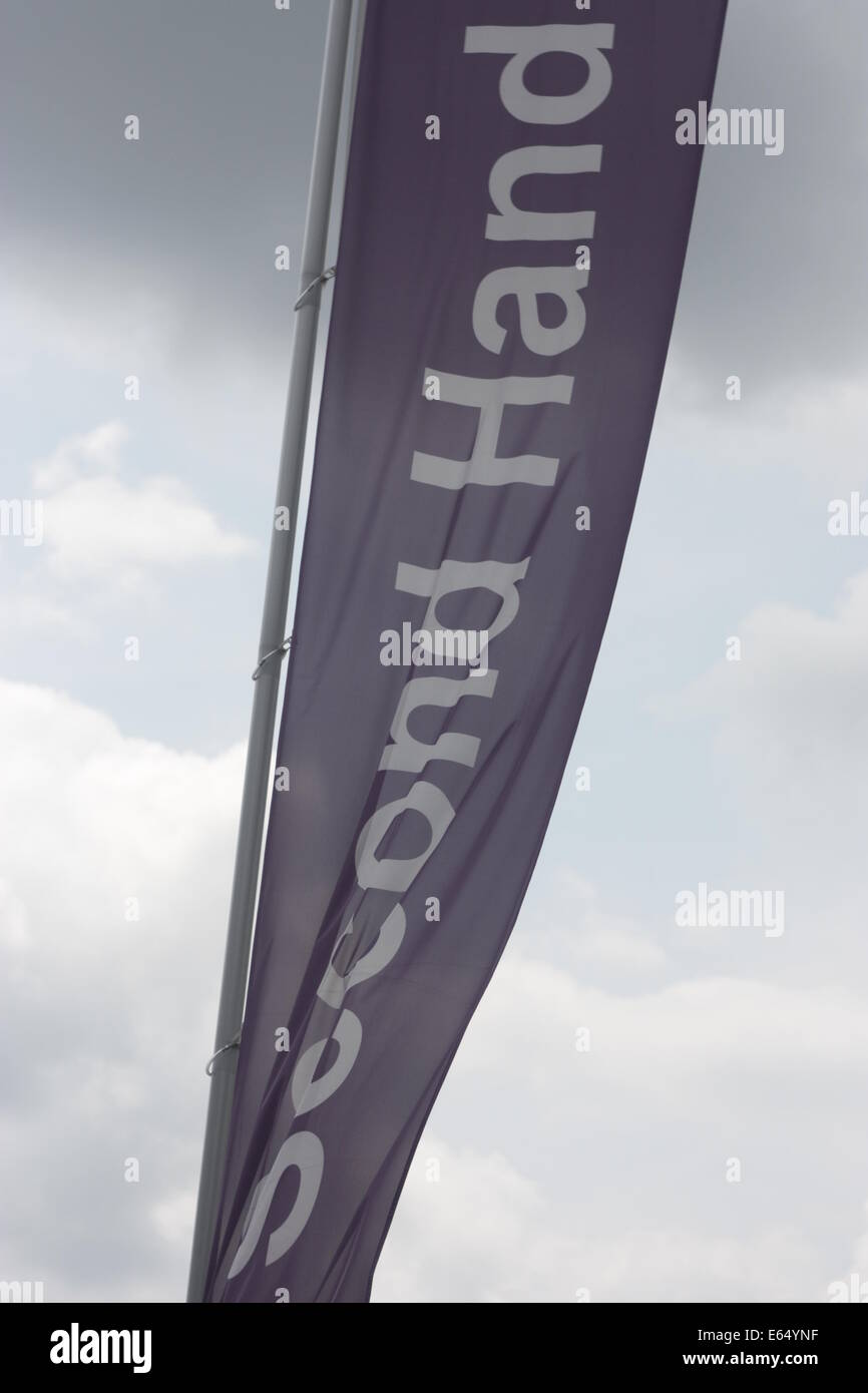 Second hand banner Stock Photo - Alamy