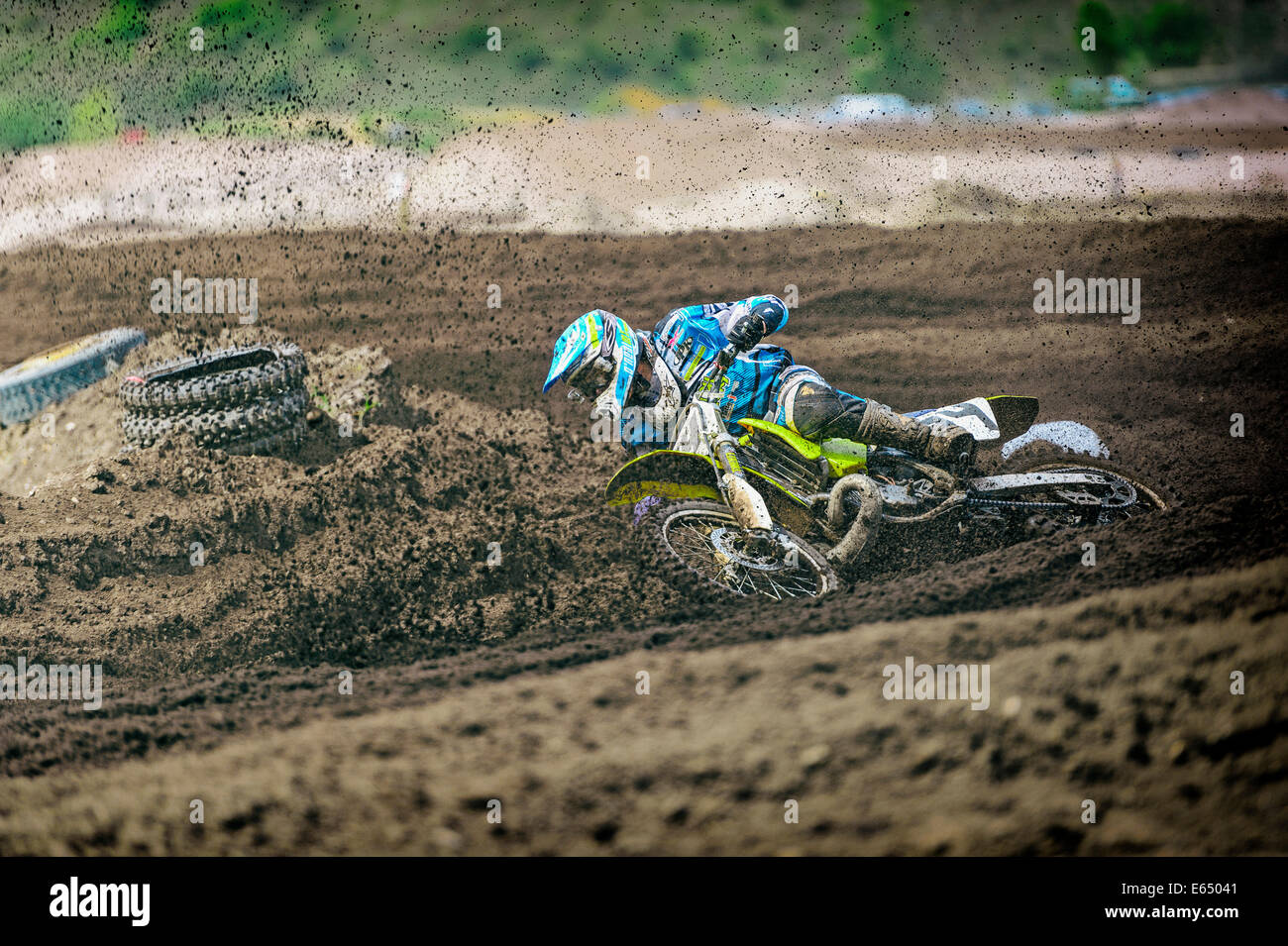 Rider falls track hi-res stock photography and images - Alamy