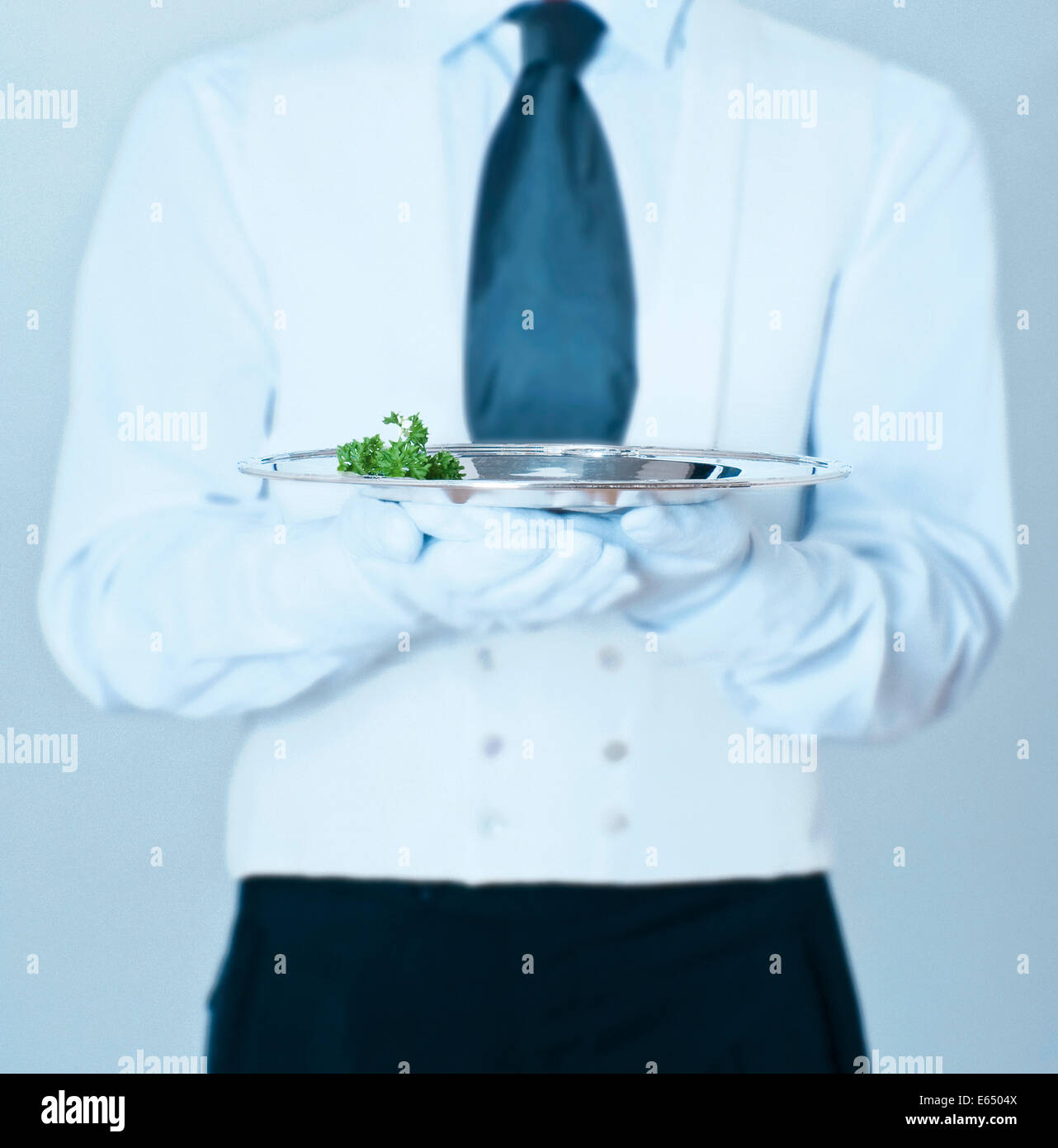 Silver service waiter hi-res stock photography and images - Alamy