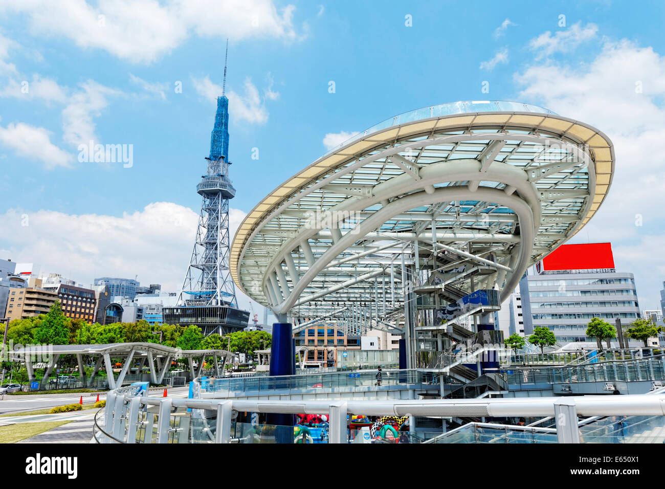Nagoya, Japan city skyline with Nagoya Tower Stock Photo - Alamy