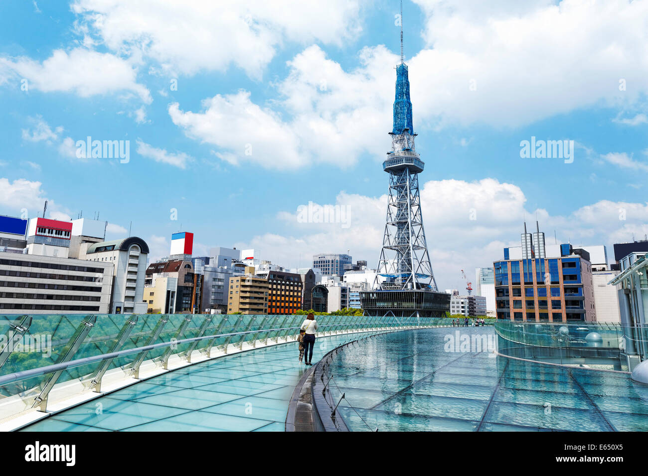 Nagoya, Japan city skyline with Nagoya Tower Stock Photo - Alamy