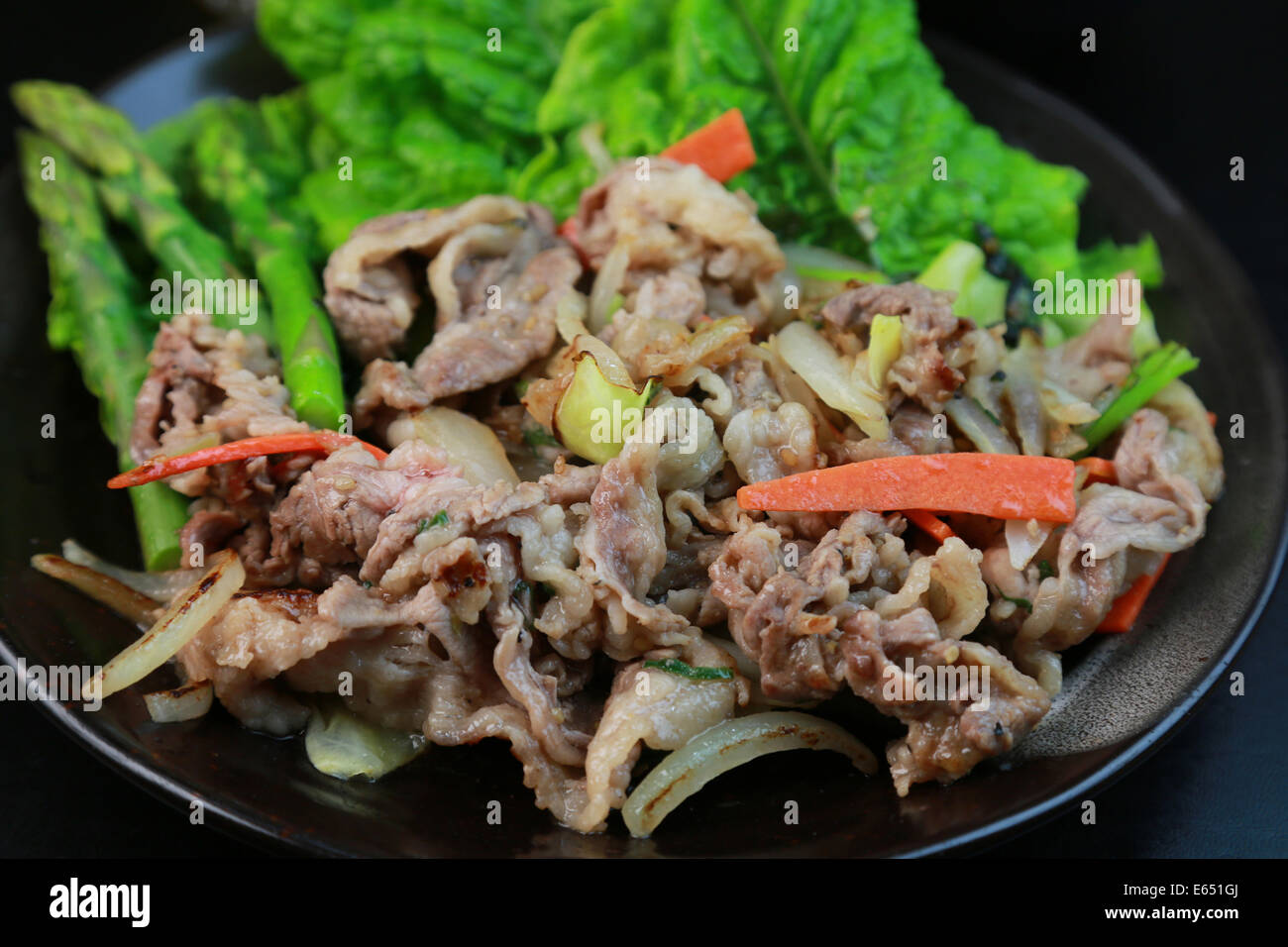 Bulgogi beef hi-res stock photography and images - Alamy