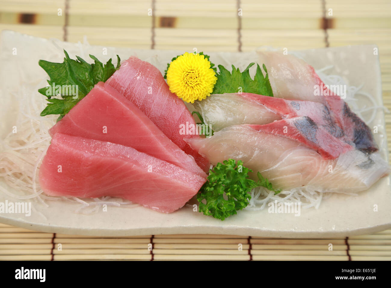 Japanese amberjack sashimi hi-res stock photography and images - Alamy