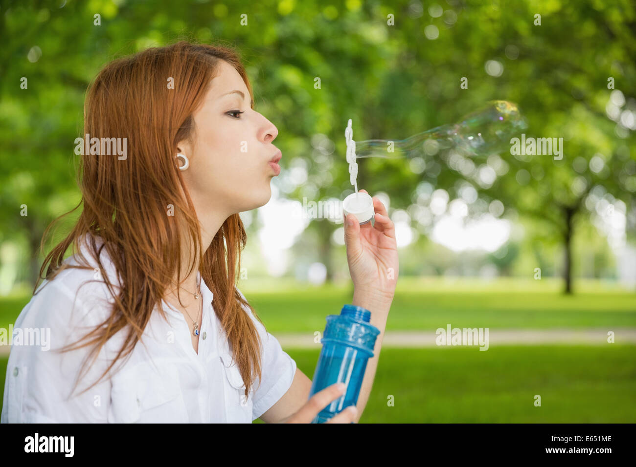 Redhead hair blowing hi-res stock photography and images - Alamy