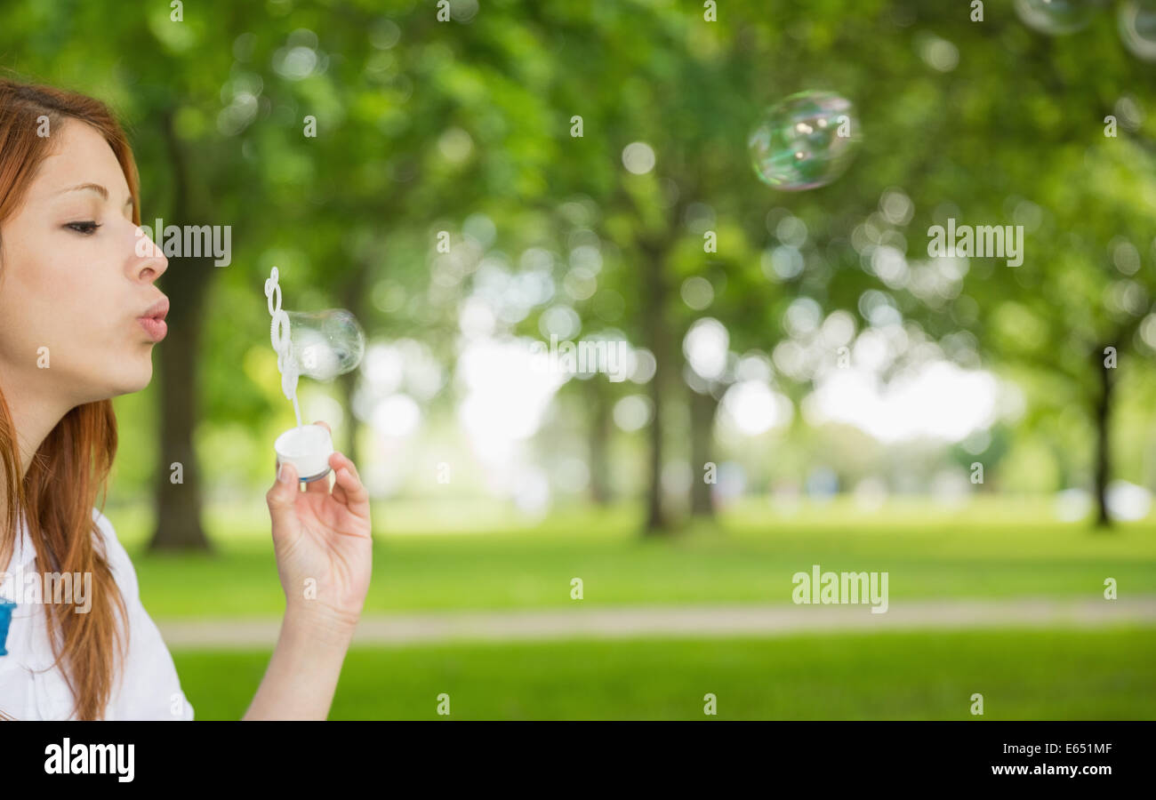 Redhead hair blowing hi-res stock photography and images - Alamy