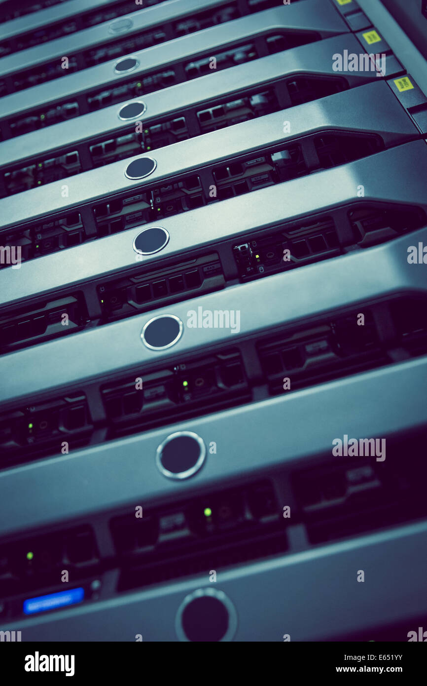 Black rack mounted server tower Stock Photo - Alamy