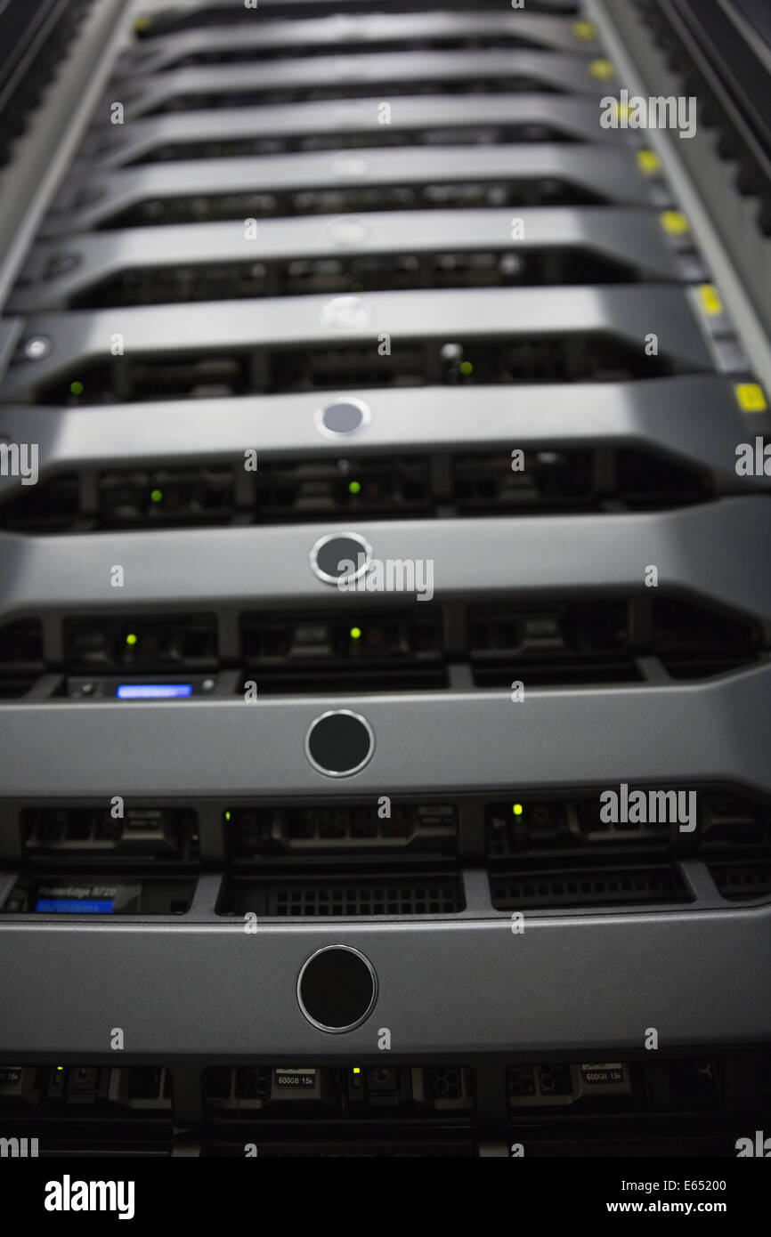 Black rack mounted server tower Stock Photo - Alamy