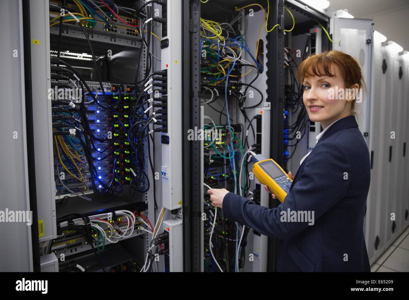 Happy data center programmer using hi-res stock photography and images ...